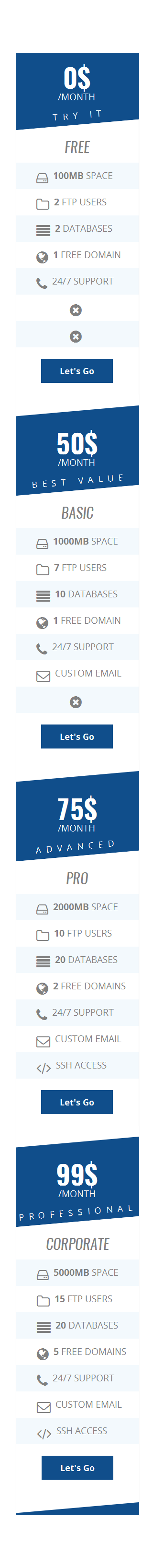 Slope - Flat Pricing Table by MondayFlight | CodeCanyon